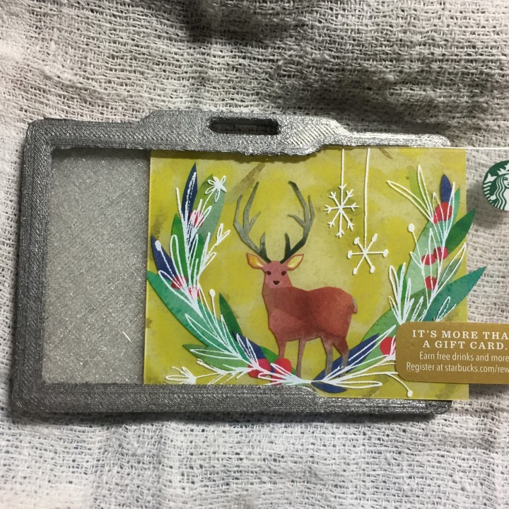 3D Printable Horizontal ID Card holder (easy access) by Anthony Ha