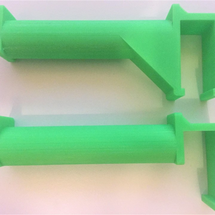 3D Printable Customisable Square Rail Spool Mount by Matthew Kidd