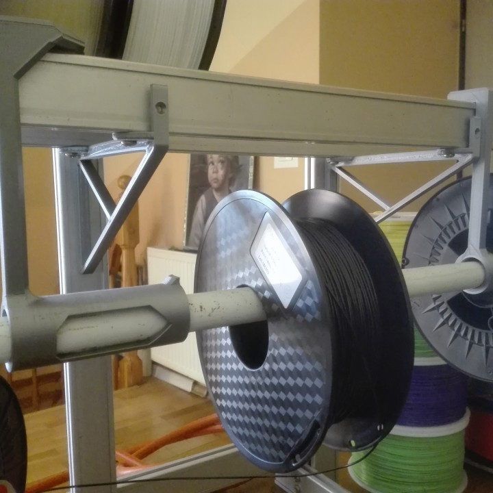 3D Printable Design 3D printable filament spool holders by Bartosz Kryszak