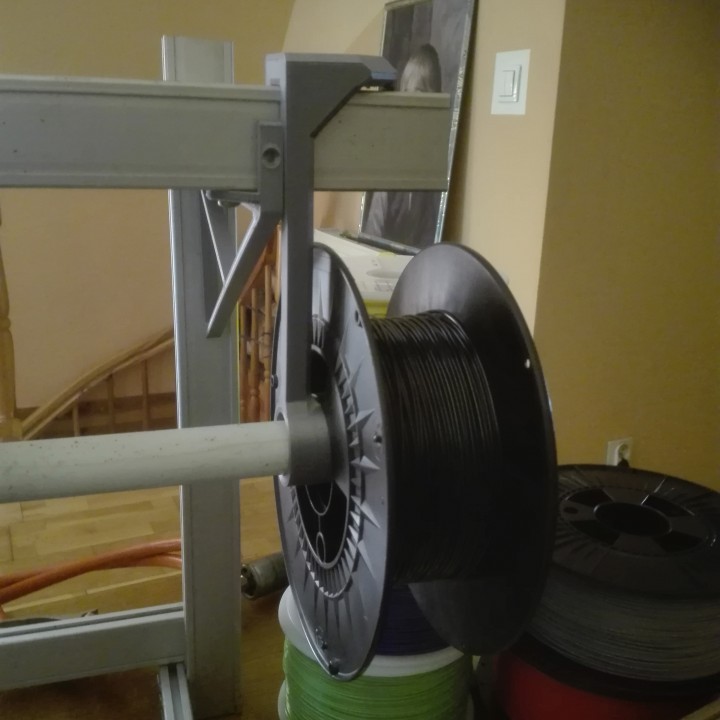 3D Printable Design 3D printable filament spool holders by Bartosz Kryszak