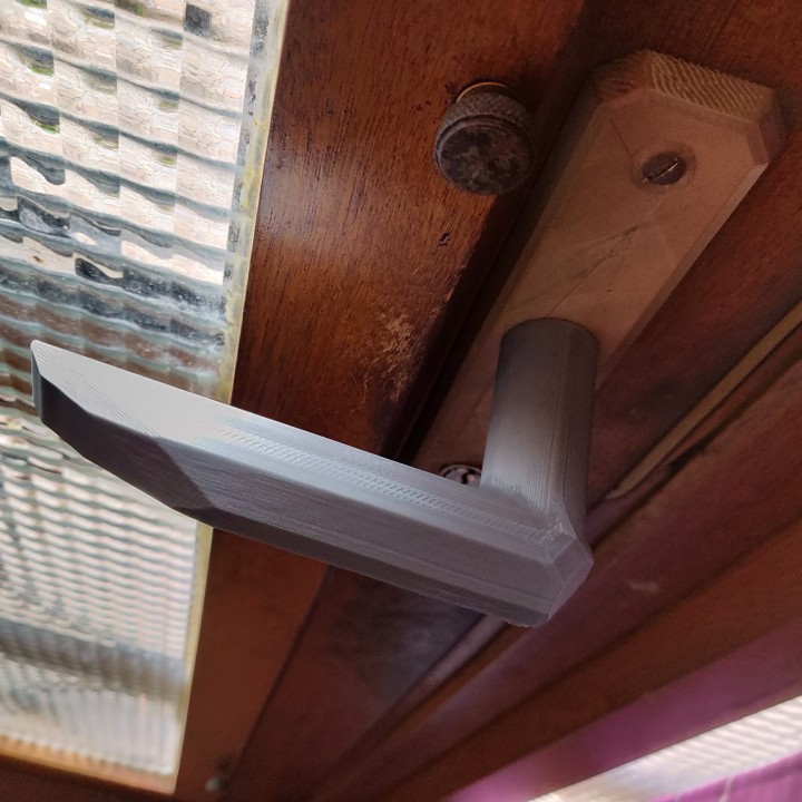 3D Printable Personnalised door handle by toth zoltan