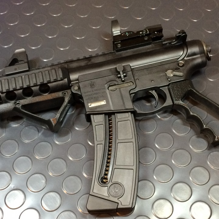 3D Printable AR-15 Skeleton OpenFrame Grip Combo by Mii3D