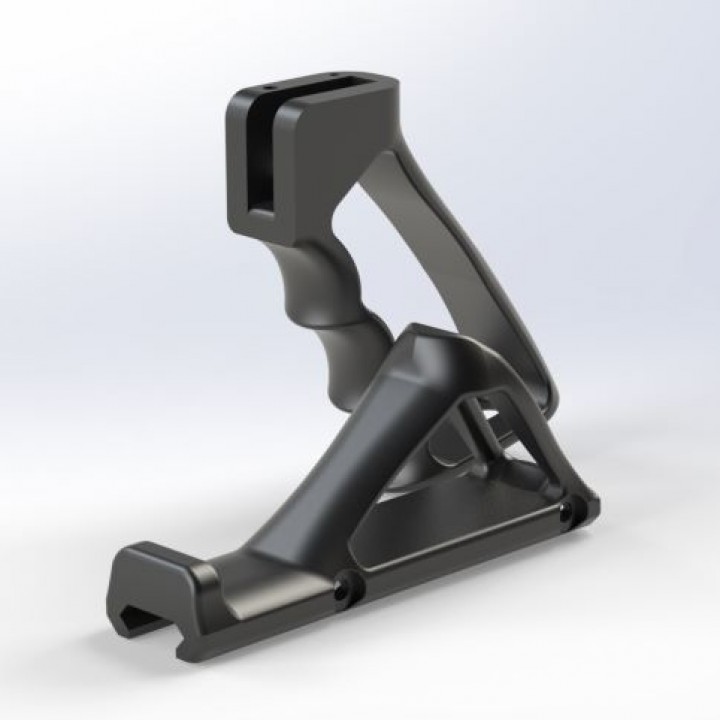 3D Printable AR-15 Skeleton OpenFrame Grip Combo by Mii3D