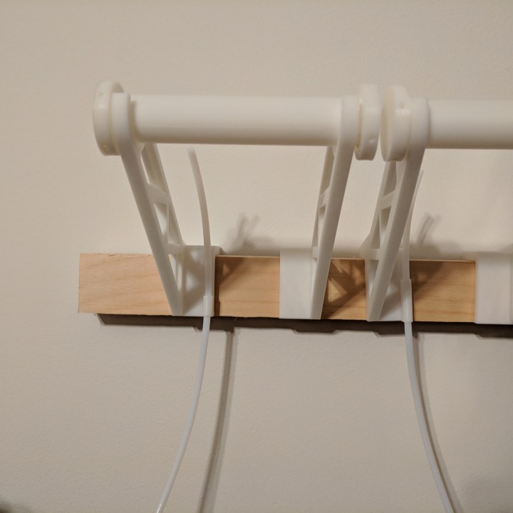 3D Printable 1x Anything Filament Hanging Bracket with Bowden Tube to ...