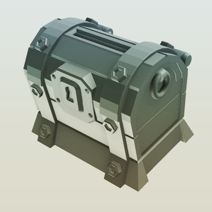 3D Printable Fortnite Chest by Santiago Sanchez