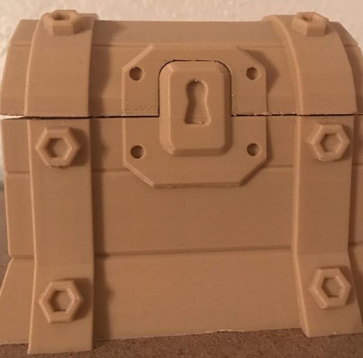3D Printable Fortnite Chest by Santiago Sanchez