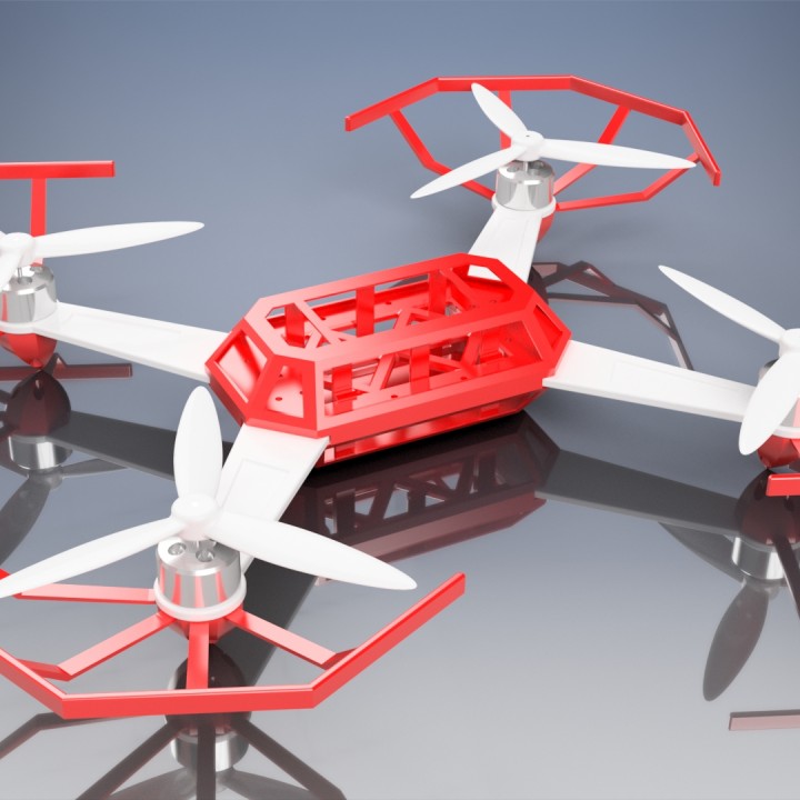 3D Printable Drone by Federico Redaelli