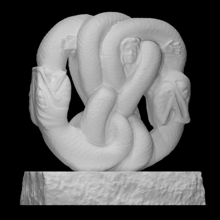 3D Printable Uroboros (Ouroboros) by Scan The World