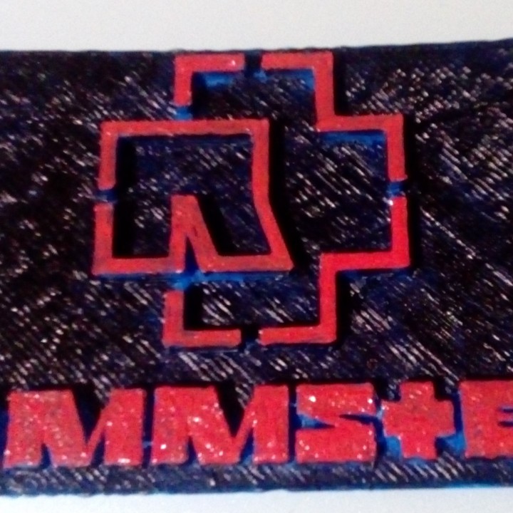 3D Printable Rammstein Keychain by Juan A.