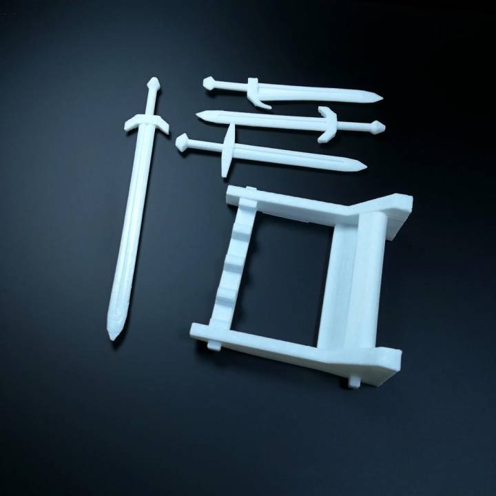 3D Printable Sword Stand DnD ready by Fabio Monticone