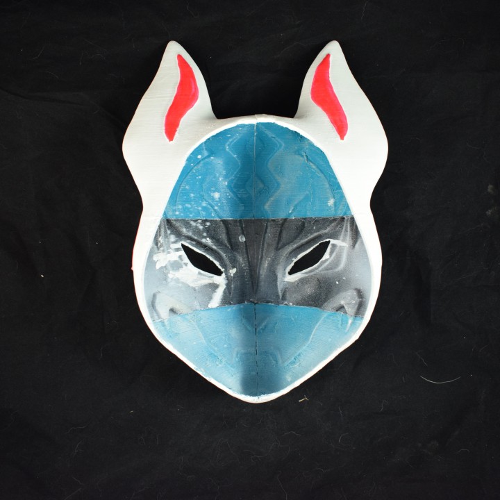 3D Printable Fortnite Kitsune Drift Mask by Tanya Wiesner