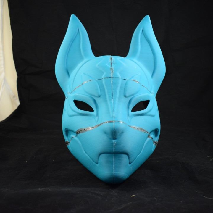 3D Printable Fortnite Kitsune Drift Mask by Tanya Wiesner