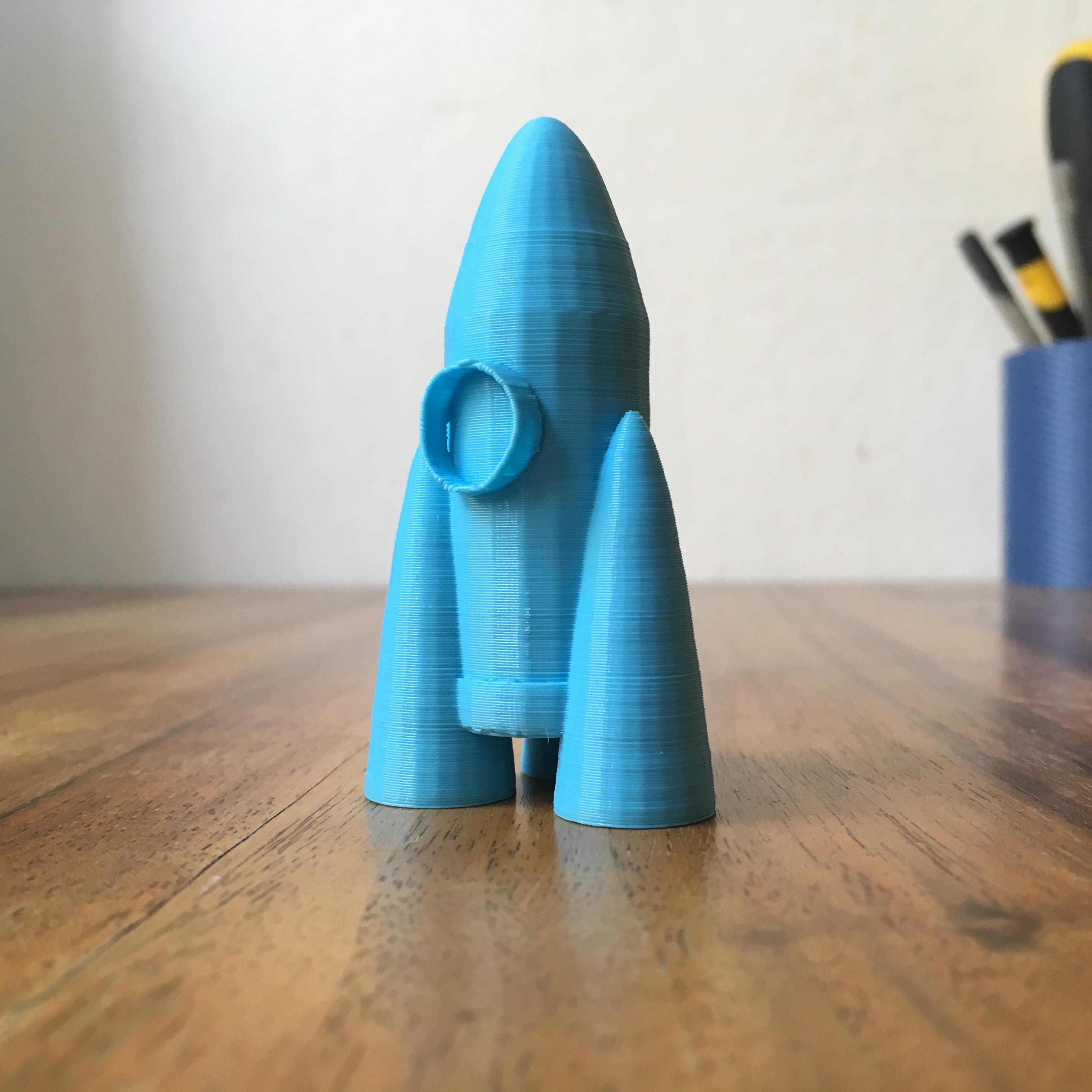 3D Printable rocket ship by Tamara Pdstanley