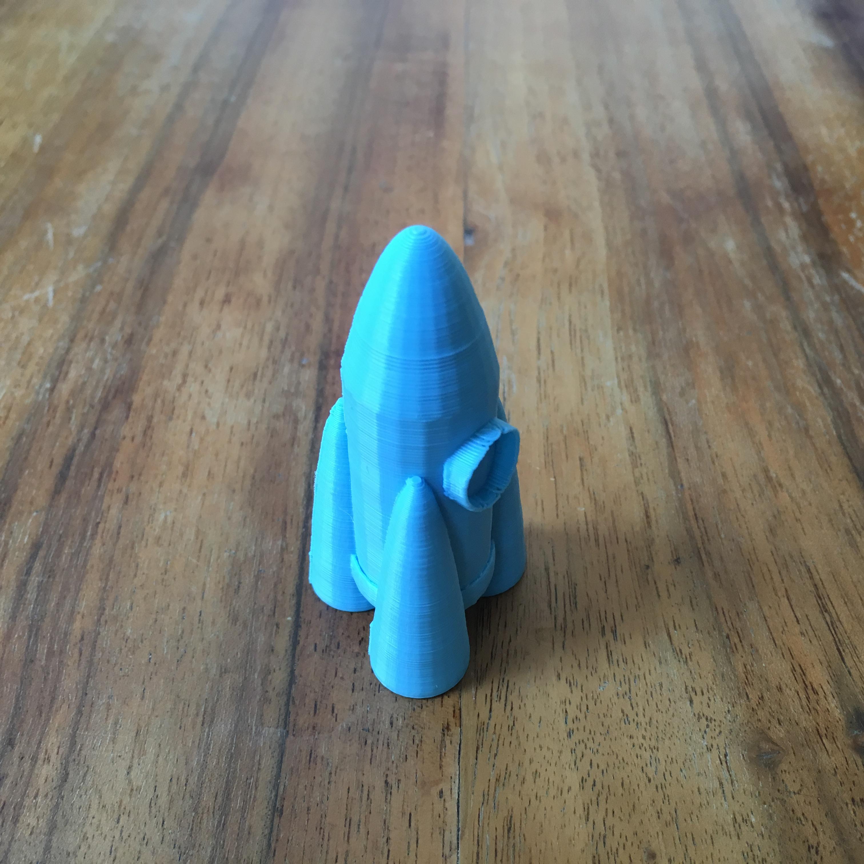 3D Printable rocket ship by Tamara Pdstanley