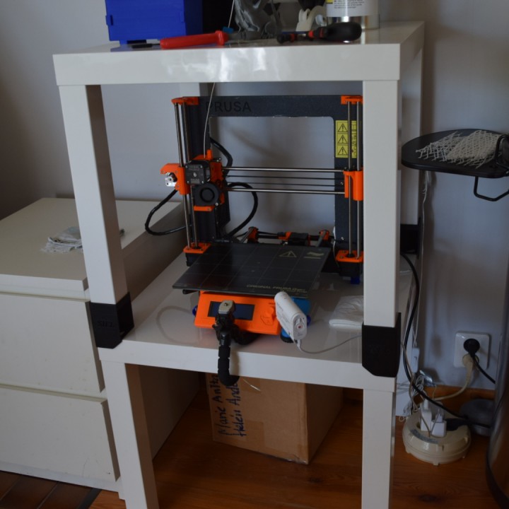 3D Printable IKEA Lack-Table easy stackable design by Daniel Andersson