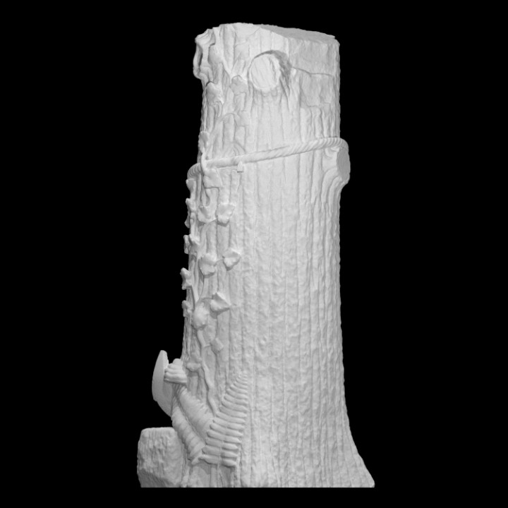 3D Printable Tree Stump Monument at Mount Pleasant Cemetery by Jerry Fisher