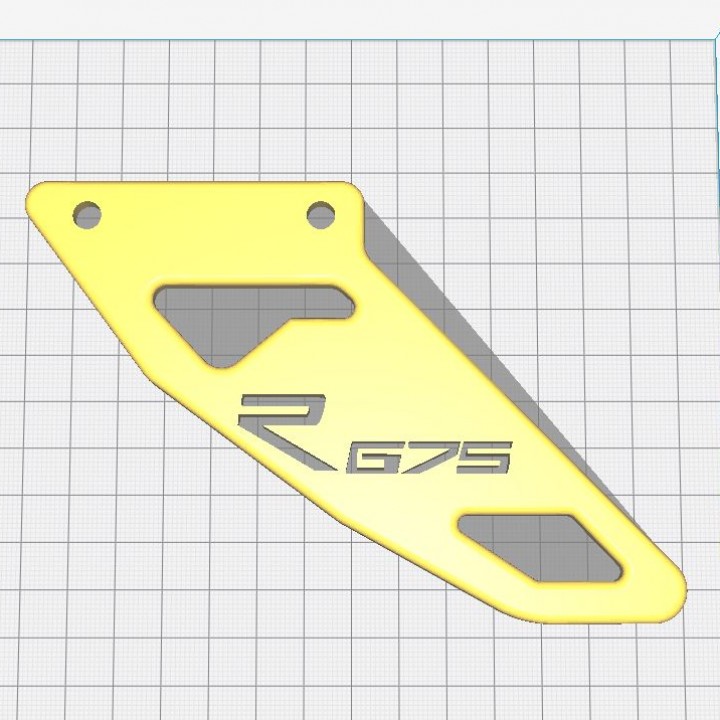 3D Printable Toe Guard Triumph Street Triple 675 by PIERRE BOUFFAY