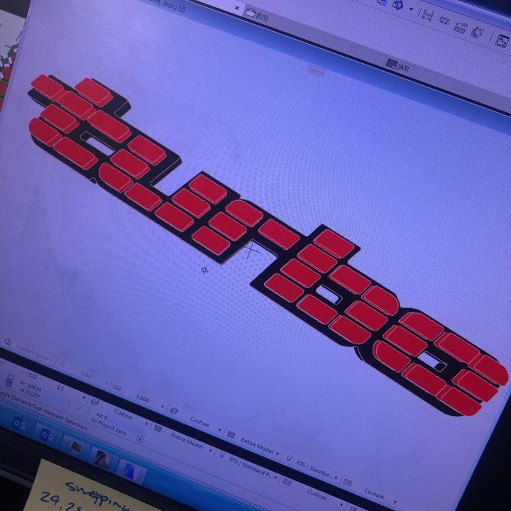 3D Printable VL turbo badge by Hugo-archicad