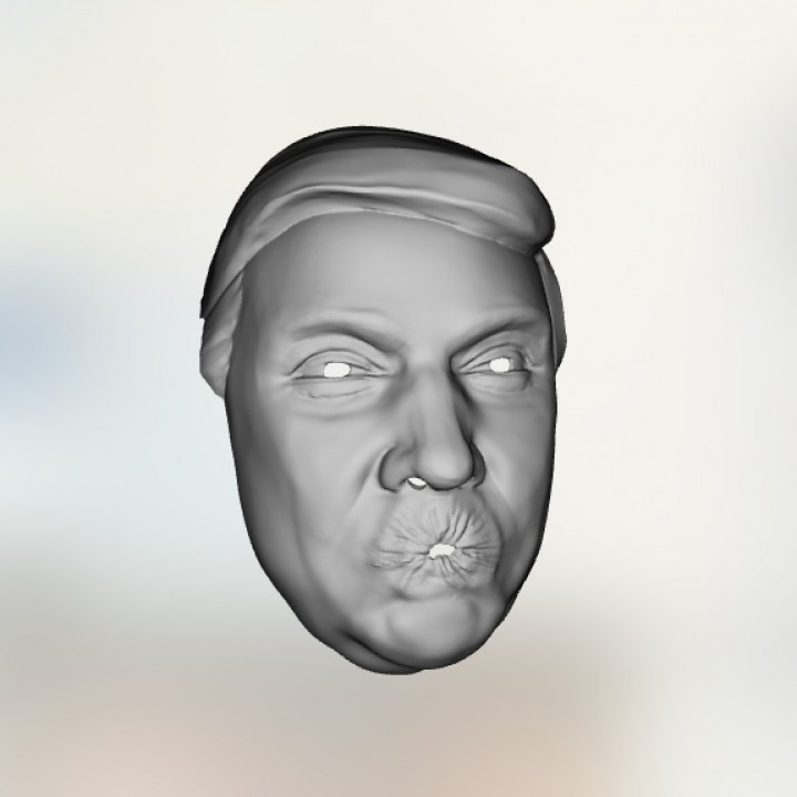 3D Printable Rump Mask by Es Henao