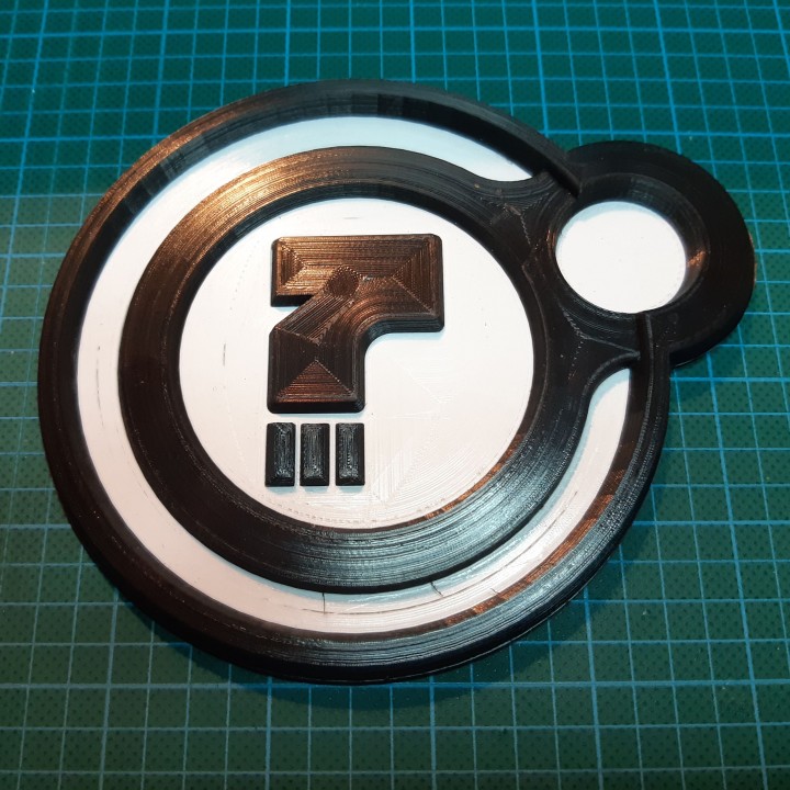 3D Printable Destiny - Coaster (Dead Orbit) - Multicolor by Phil