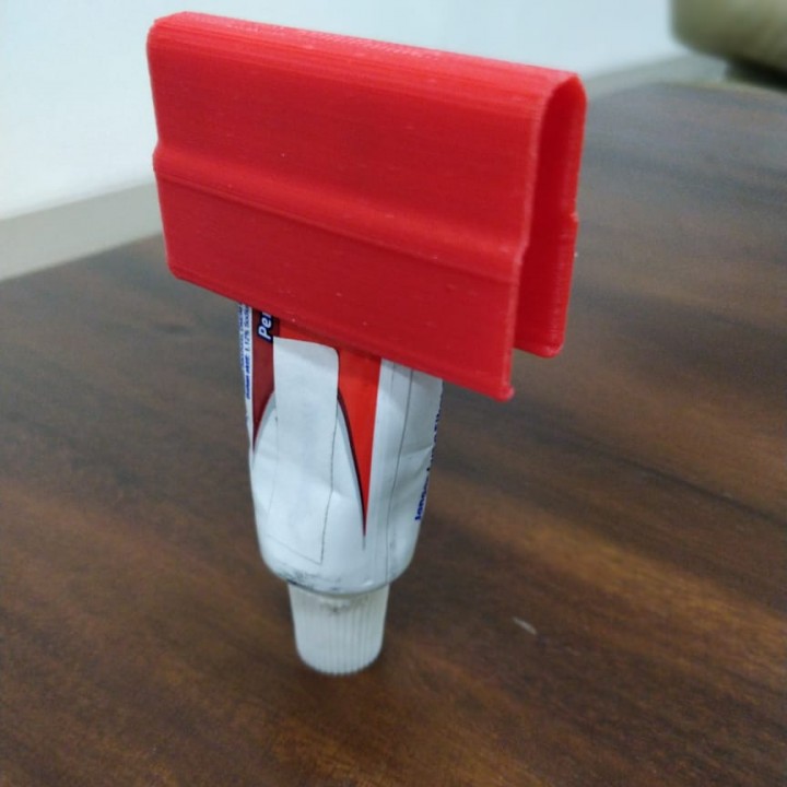 3D Printable Tube Clip Toothpaste Folded End Holder by Leman Lim