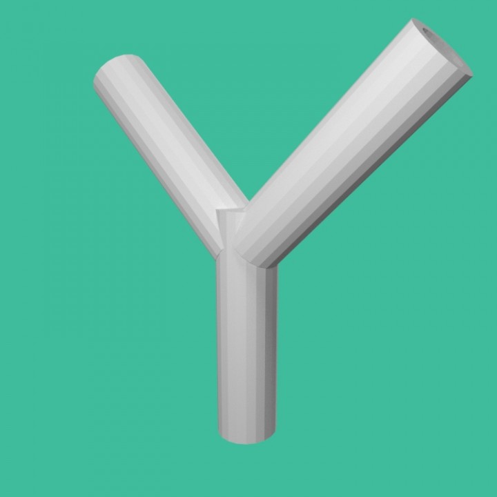 3D Printable Y Plus Vertical Joint Revised by Marc Luetz