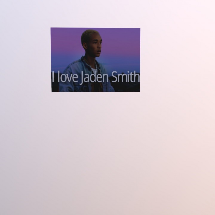 3D Printable Jaden Smith by Michael Lawson