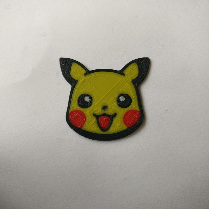 3D Printable Multi Material Pikachu by Jennes De Schutter