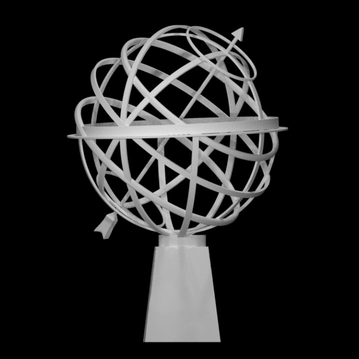 3D Printable Armillary sphere sundial by Scan The World