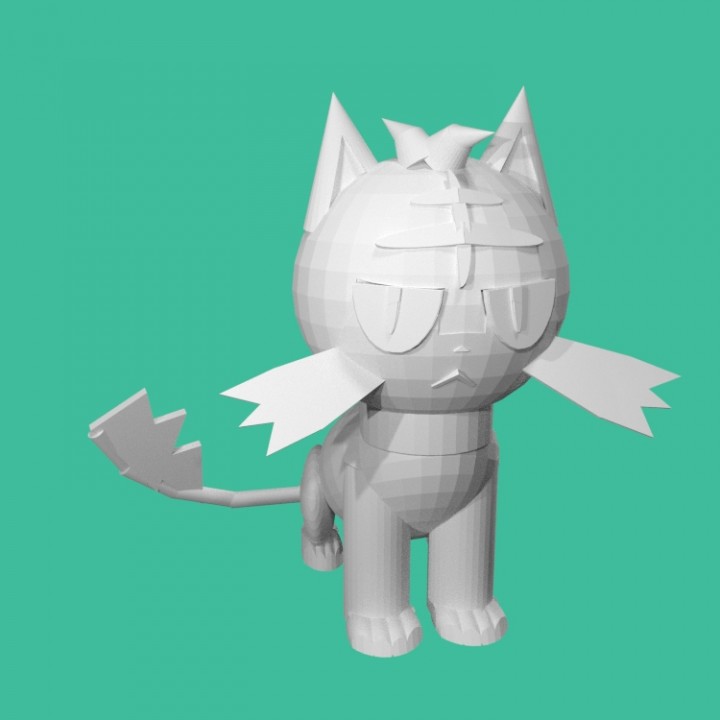 3D Printable Copy of \pokemon litten by Mikko Rantanen