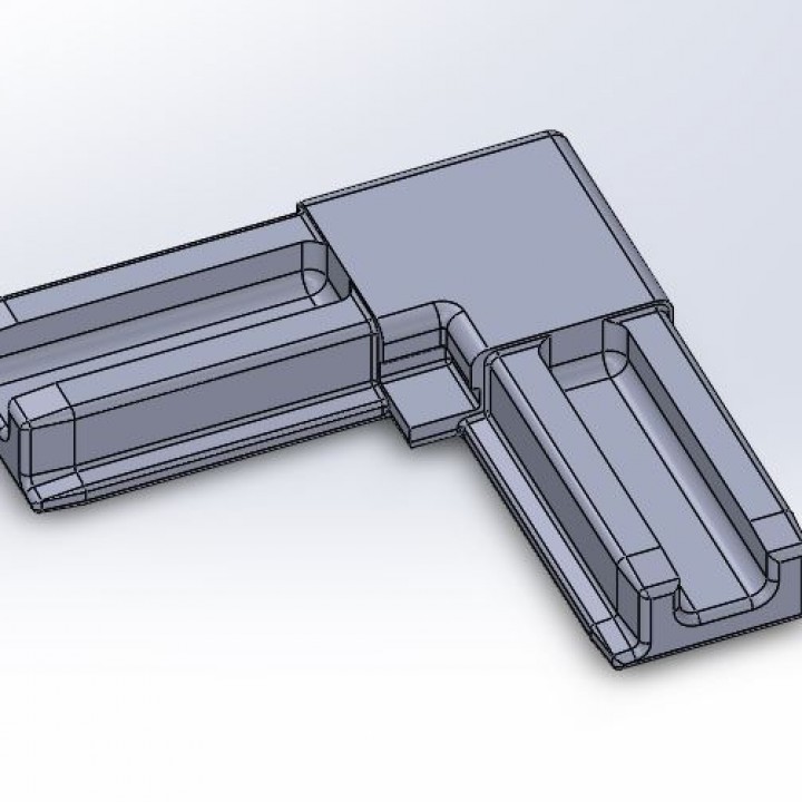 3D Printable 5/16" Window screen corner 90 degree by Anthony Ha