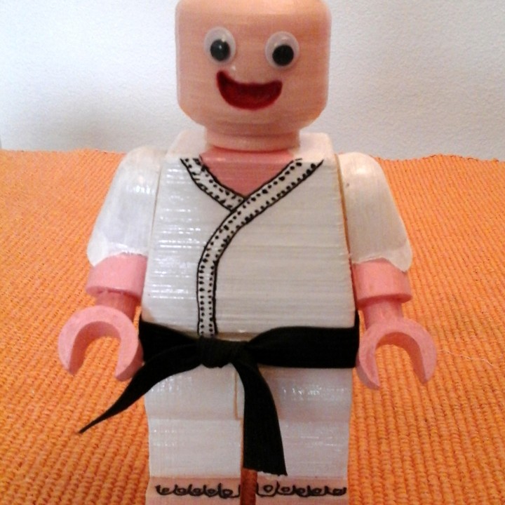 3D Printable LEGO GIANT KARATEKA by MYT
