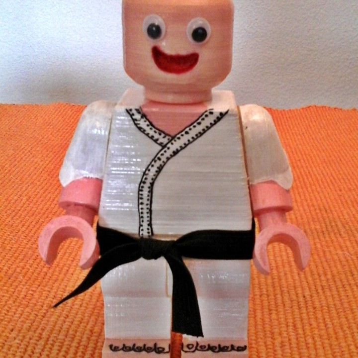 3D Printable LEGO GIANT KARATEKA by MYT