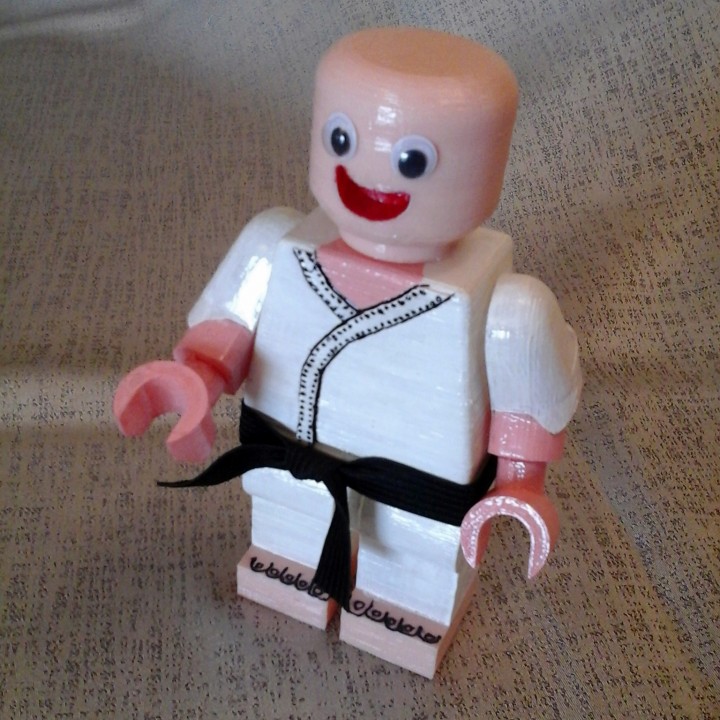 3D Printable LEGO GIANT KARATEKA by MYT