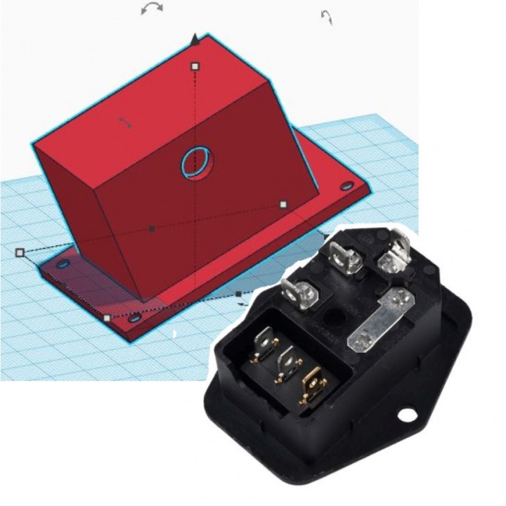 3D Printable Protective cover 230V connection by Jacques Mul