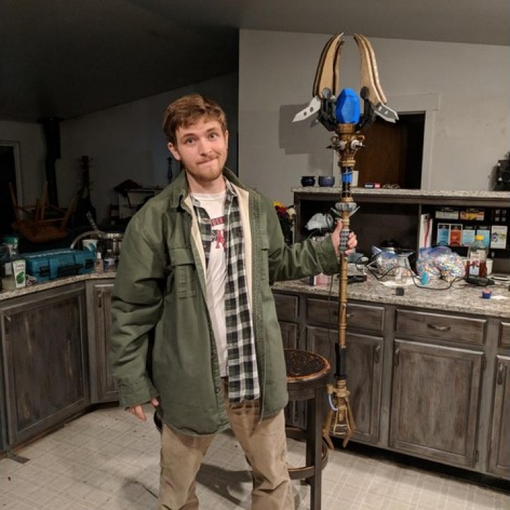 3D Printable Ull's Arrow (Upgraded Ice Staff) by Wyatt Buxton