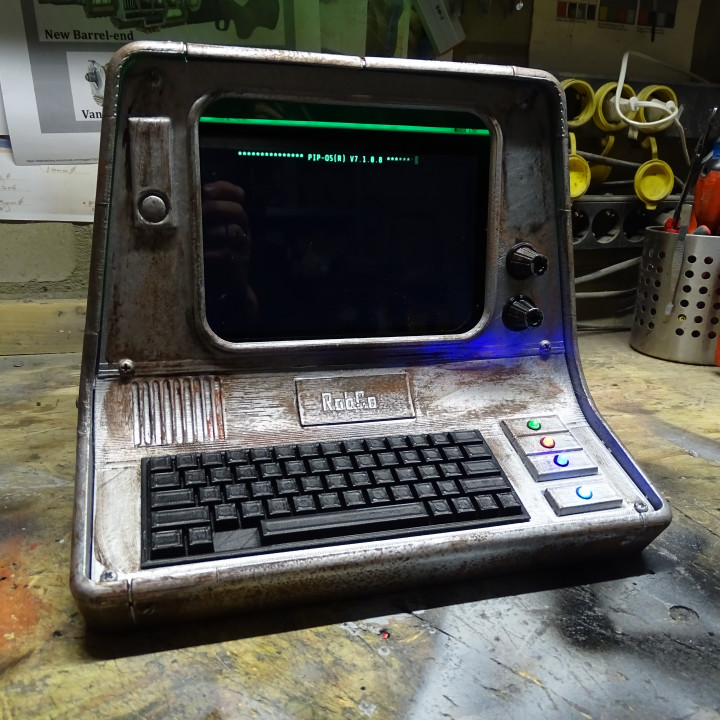 3D Print of Desktop Terminal Replica - Fallout 4 by TieKai