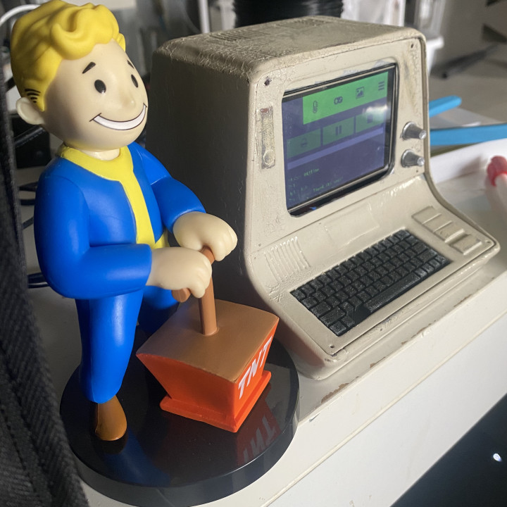 3D Print of Desktop Terminal Replica - Fallout 4 by 0x4b849d