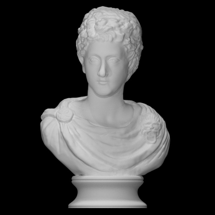 3D Printable A Roman marble head-portrait of the young Commodus by Scan ...