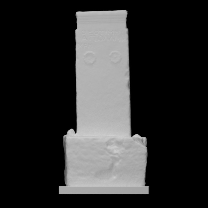 3D Printable Funerary stele by Scan The World
