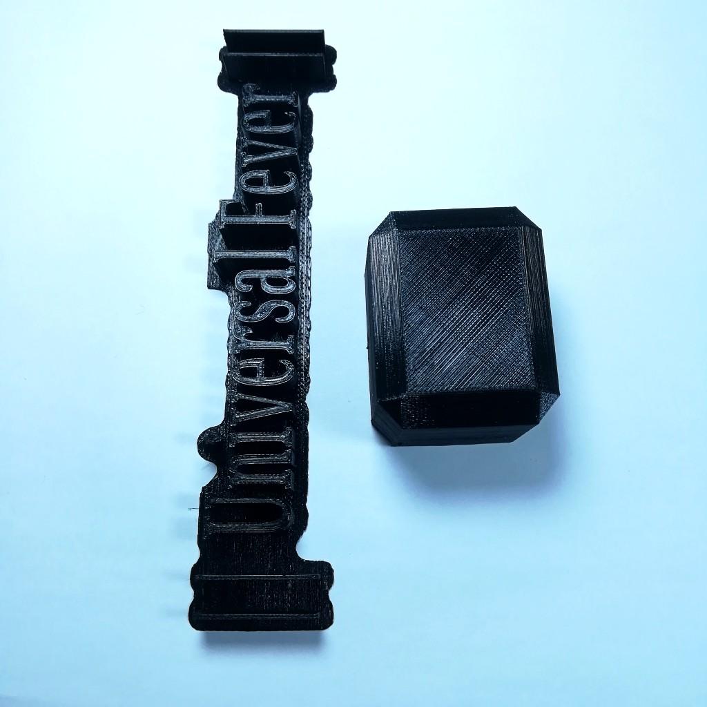 3D Printable My YouTube Channel's Name by Universal Fever