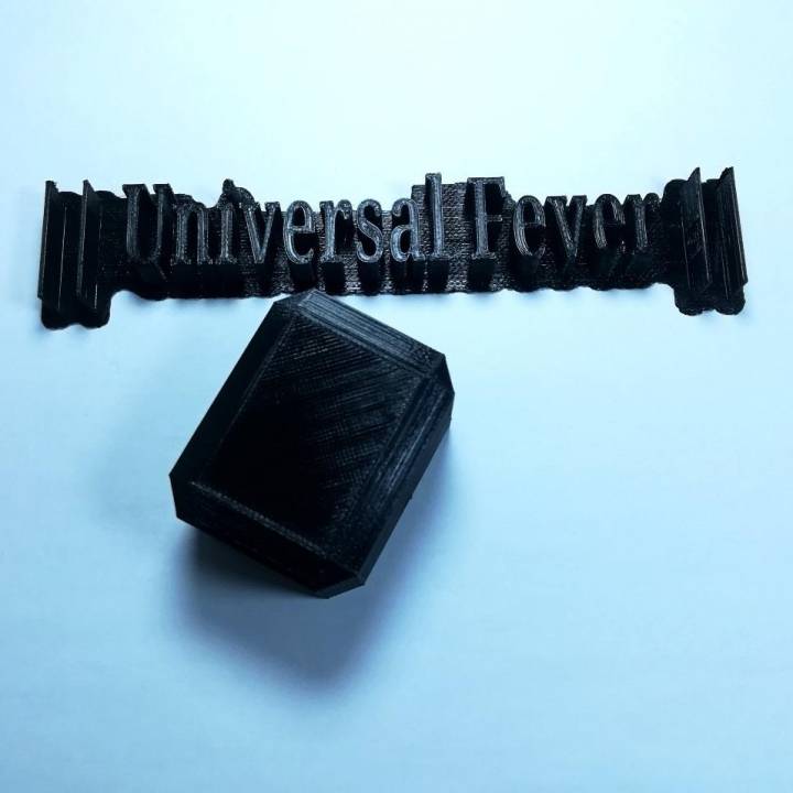 3D Printable My YouTube Channel's Name by Universal Fever