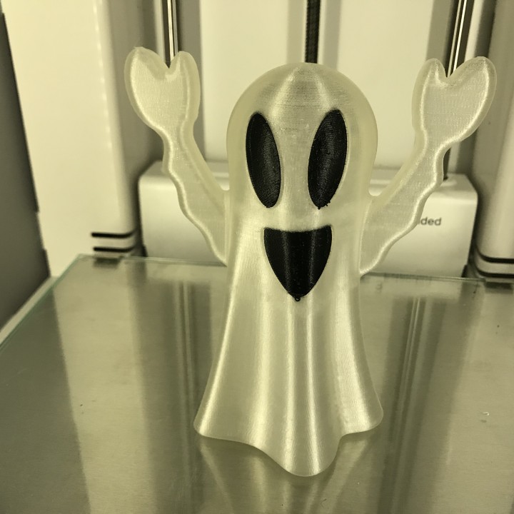 3D Printable Tea Light Ghost Lamp by Greg Zumwalt