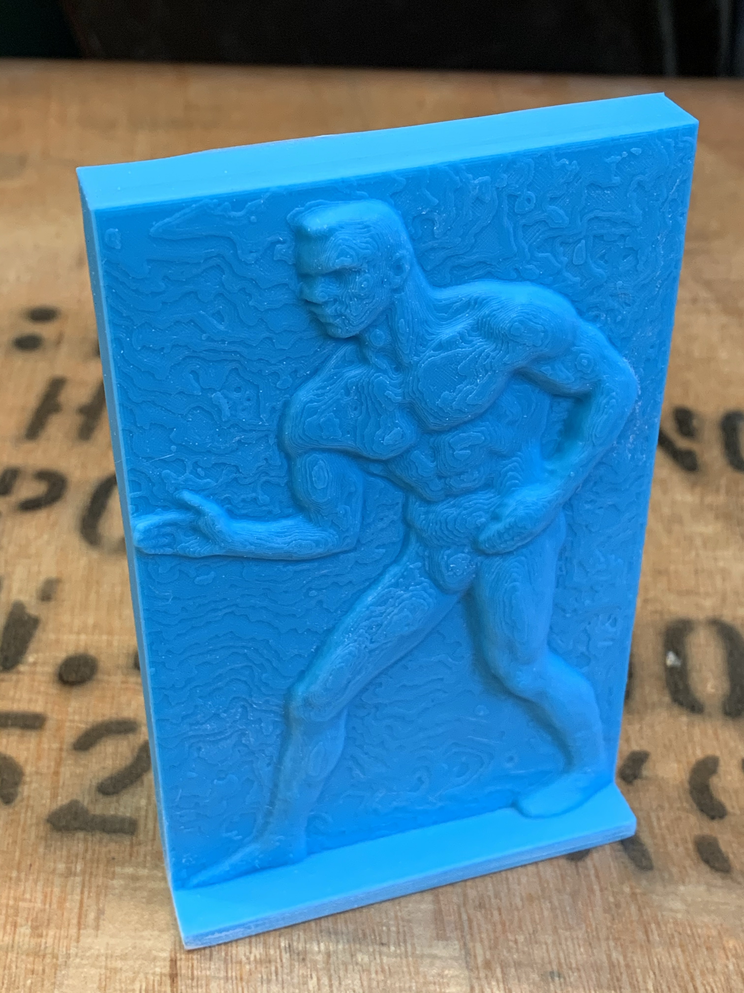3D Printable Memorial relief of Georg Lurich by Scan The World