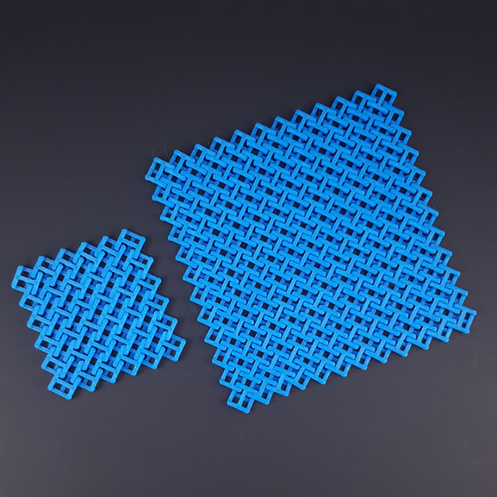 3D Print of Chainmail - 3D Printable Fabric by BeAMaker