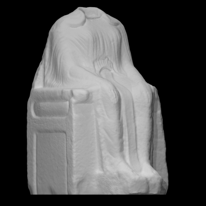 3D Printable Enthroned woman by Scan The World