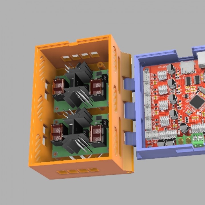 3D Printable Anet A8 Board Case by Claudio Passos