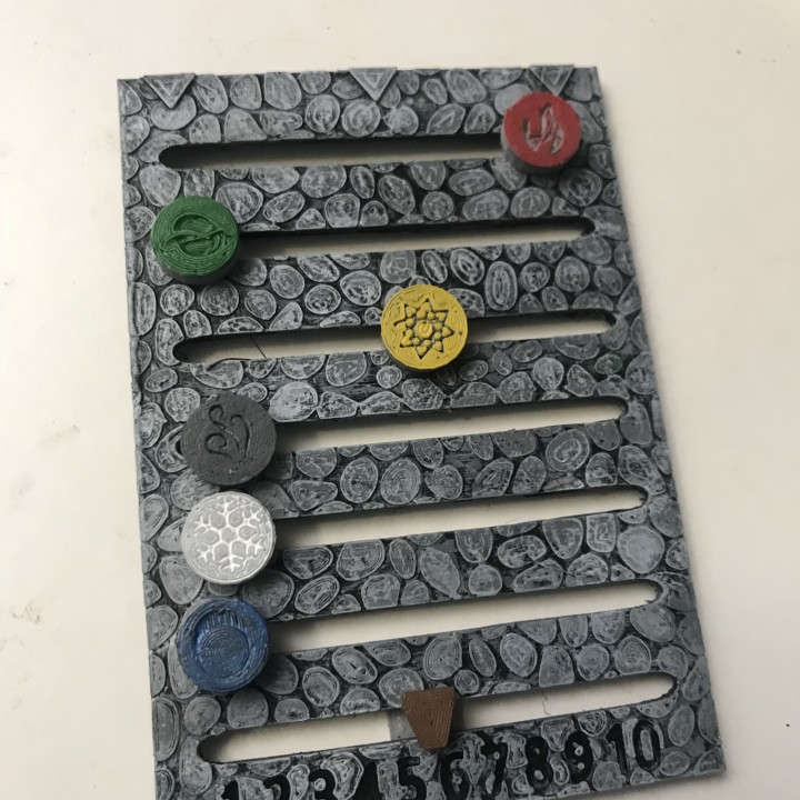 3D Printable Element table for gloomhaven by JayJay
