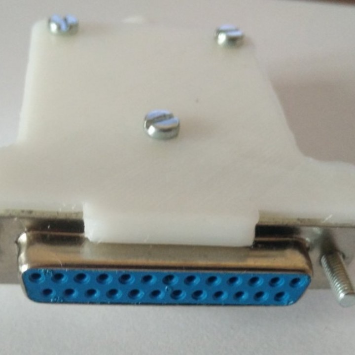 3D Printable D-SUB 25 Male/Female Connector Case by Stingu Ciprian