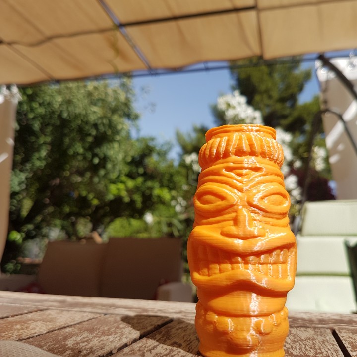 3D Printable Tiki mug by Manfredi Laguardia